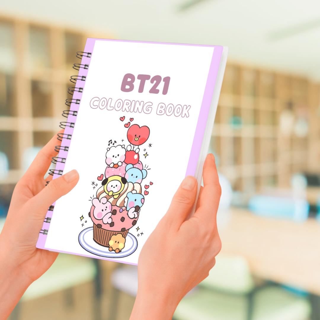 BT21 Coloring Book, 15 Pages, Printable Digital Download - Etsy