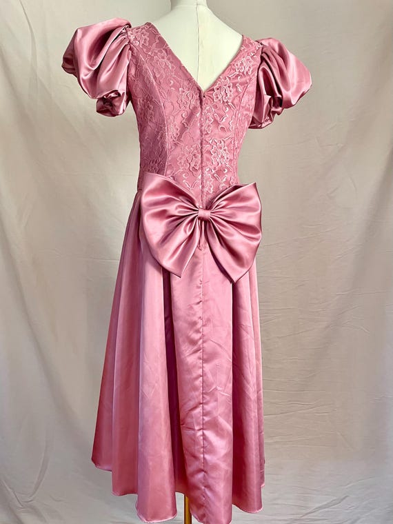 80s Prom Dress Vintage Pink | bridesmaid | Dropwaist … - Gem