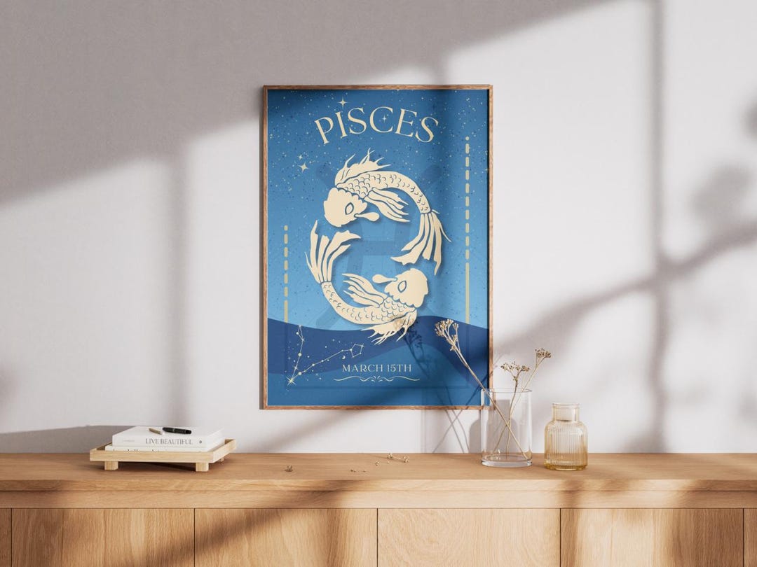 Pisces Astrology Poster - Etsy