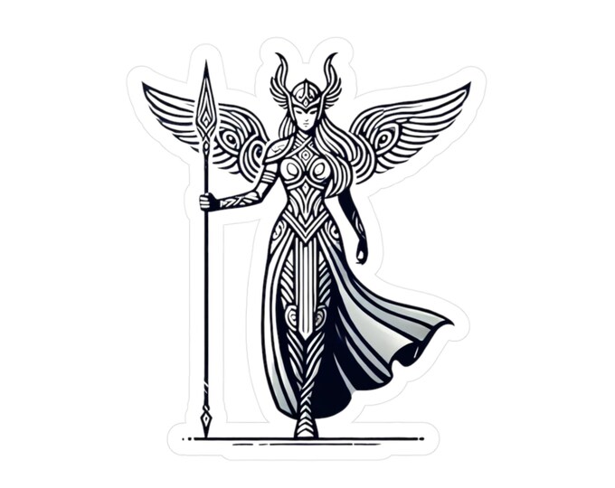 Colorful Autumn Valkyrie Unique Kiss Cut Sticker Designs - Stand Out ...