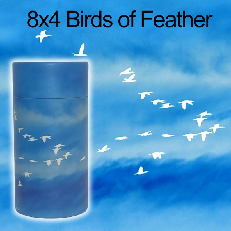 Birds of Feather Scattering Tube, Biodegradable Cremation Urn - Etsy
