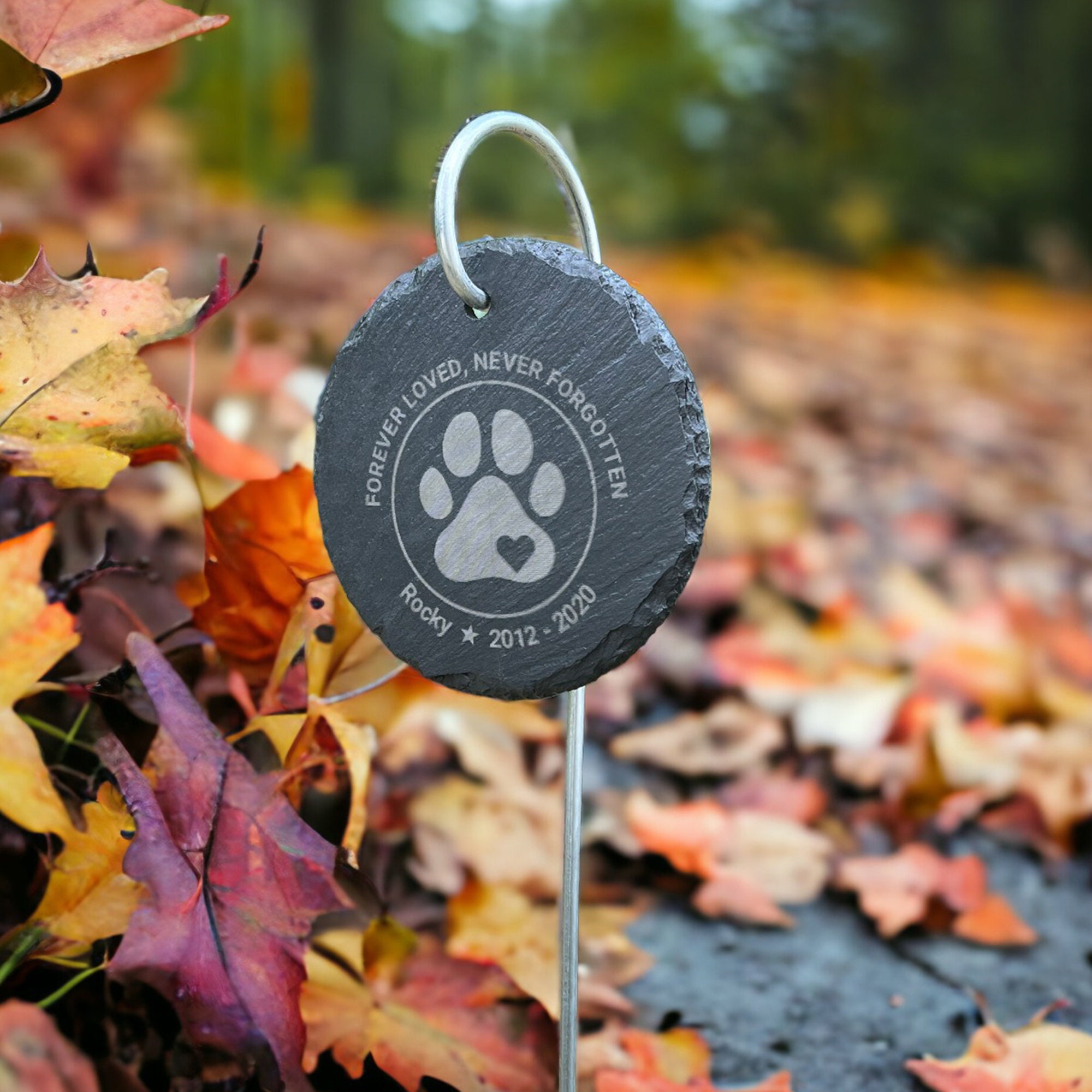 Personalized Pet Memorial Garden Stake Pet Memorial Photo Frame ...