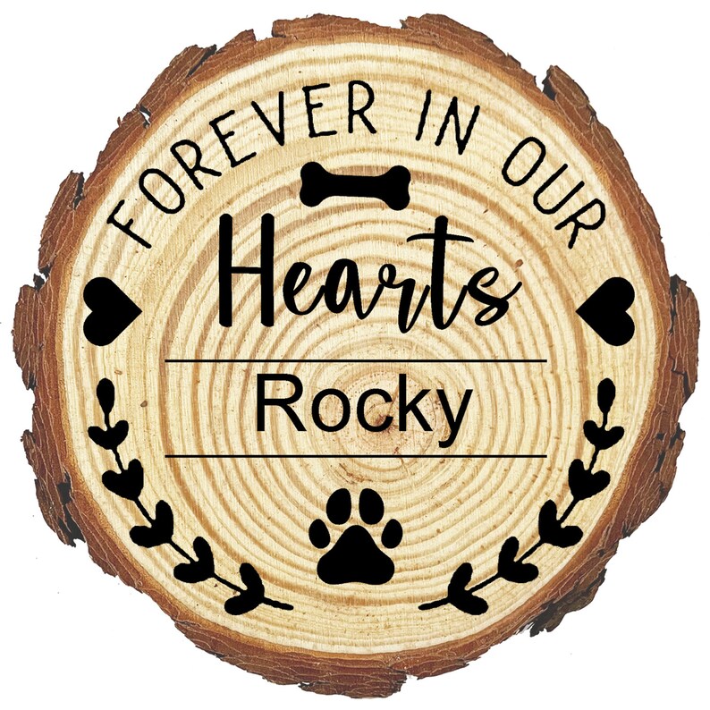 Personalized Pet Memorial Wood Plaque | Personalized Pet Memorial ...