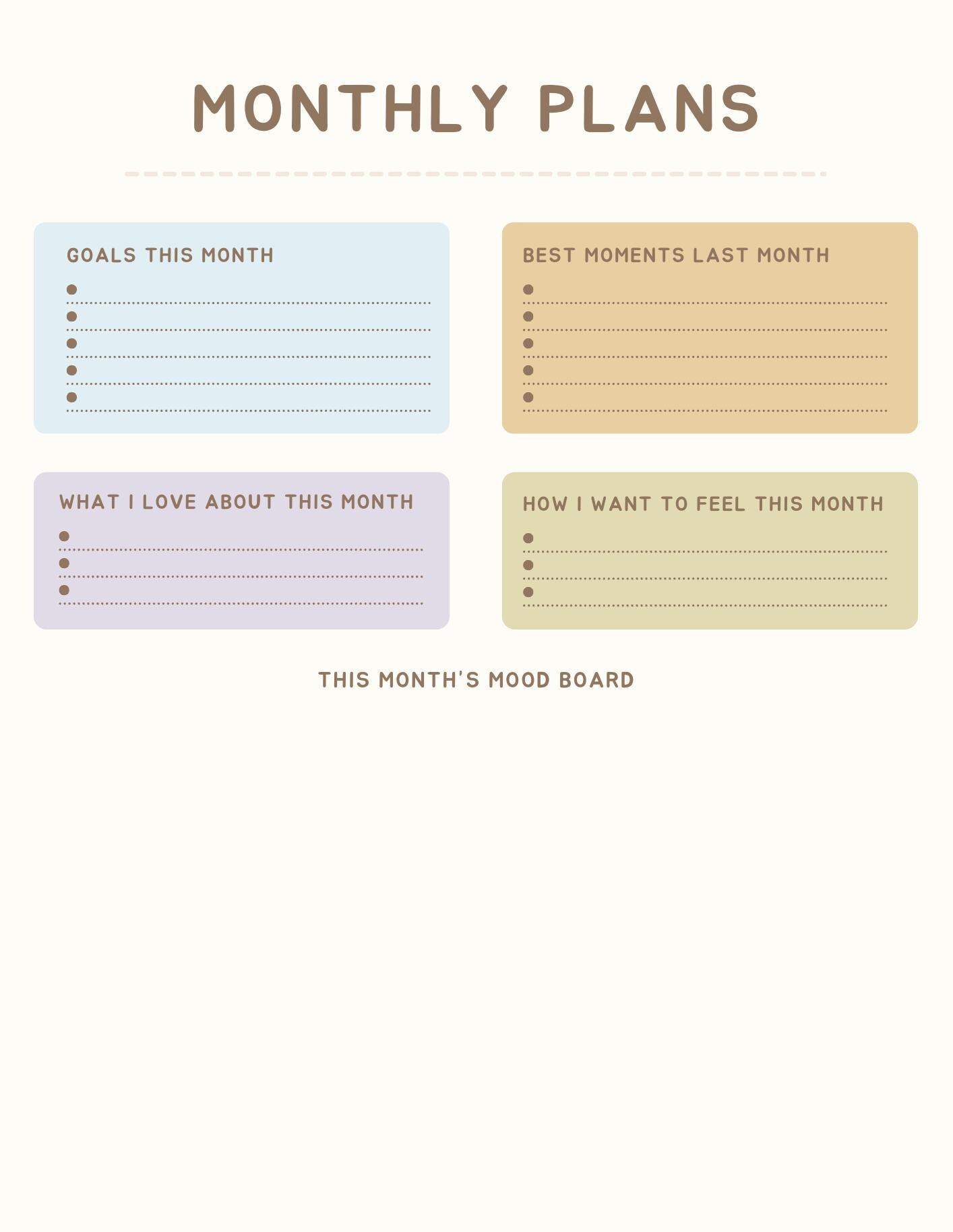 2025 Digital Planner Template for Goal Setting & Habit Tracking Monthly ...