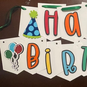 Colorful Happy Birthday Banner! - Etsy