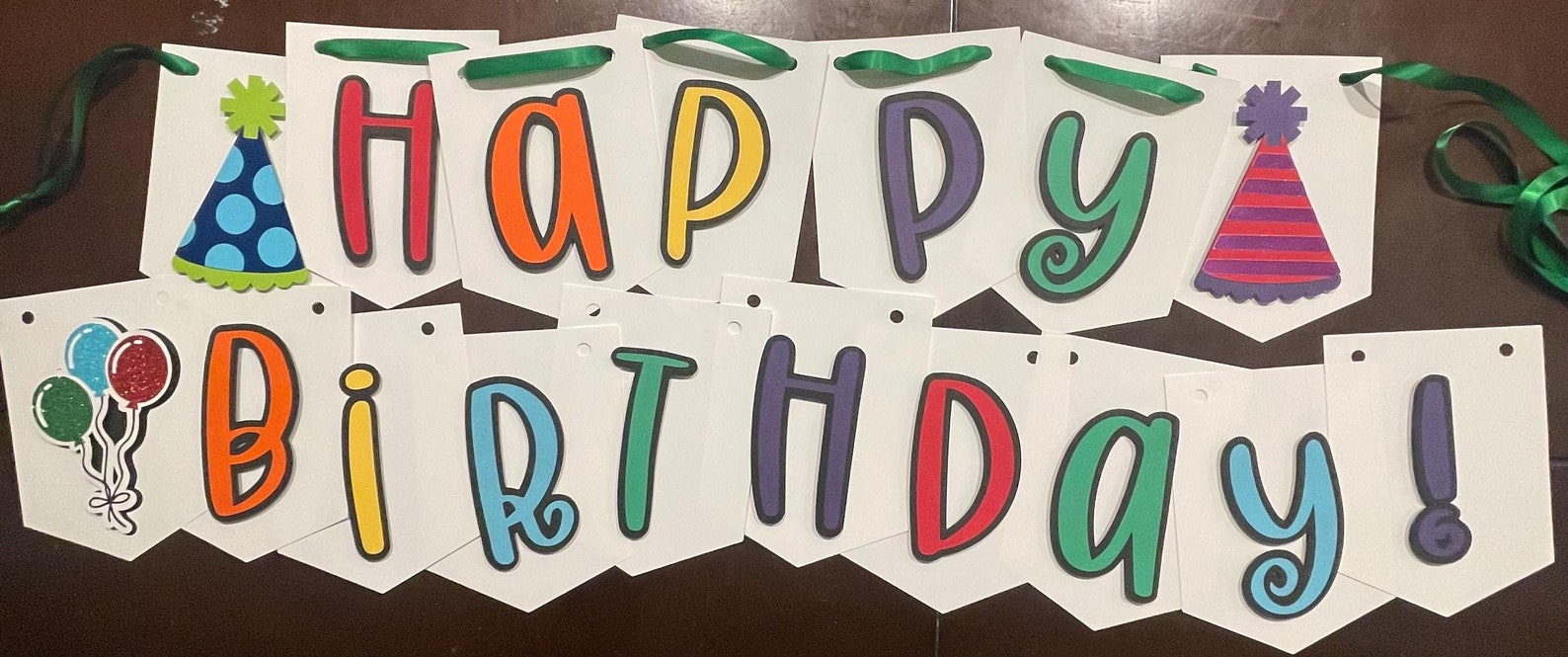 Colorful Happy Birthday Banner! - Etsy