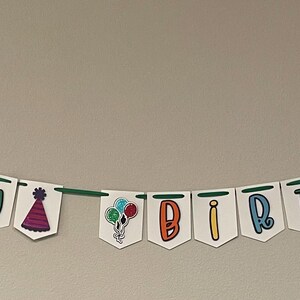 Colorful Happy Birthday Banner! - Etsy