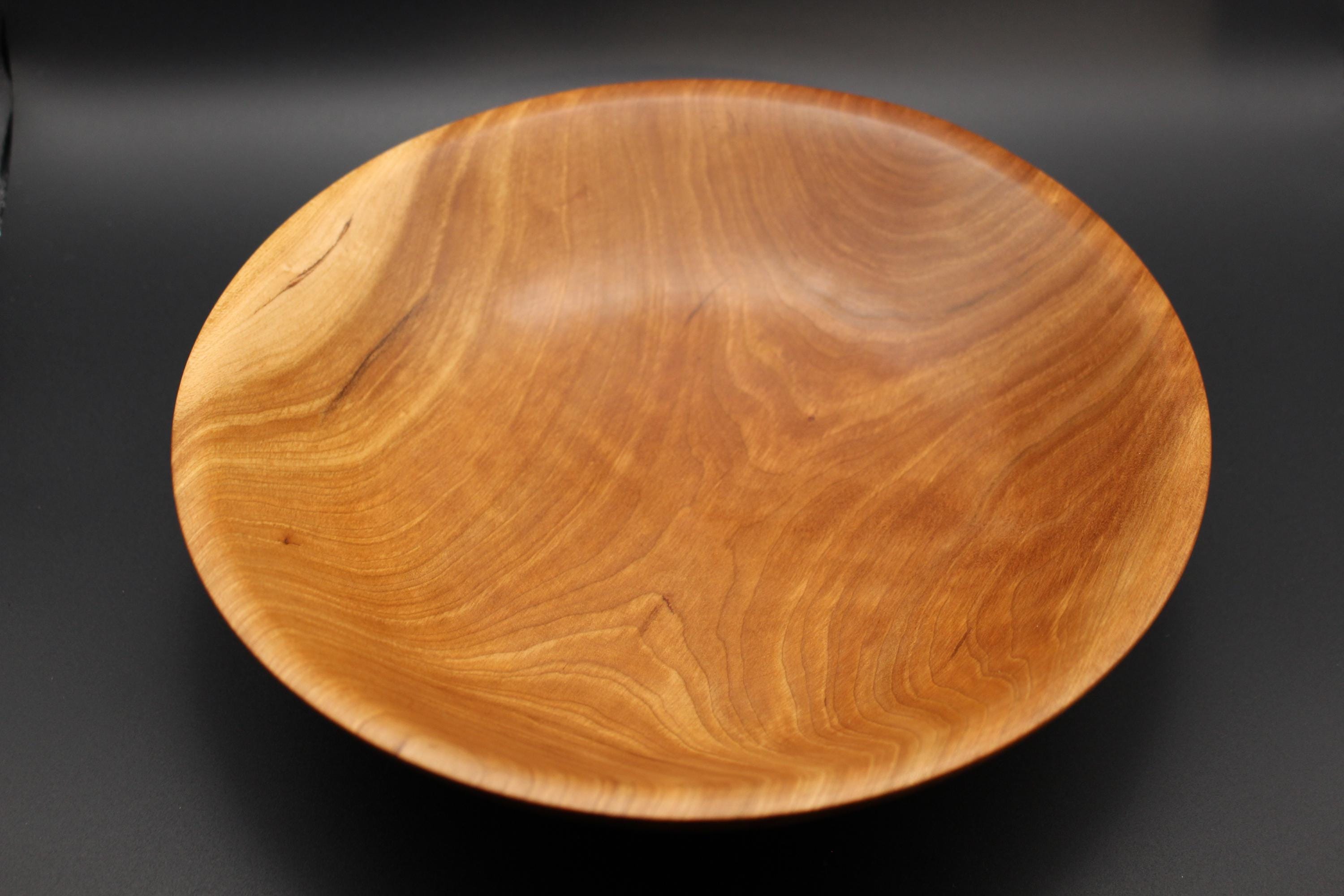 Solid Cherry Bowl 9.5d X 2.5h Made From Solid Cherry and Has Been Twice ...