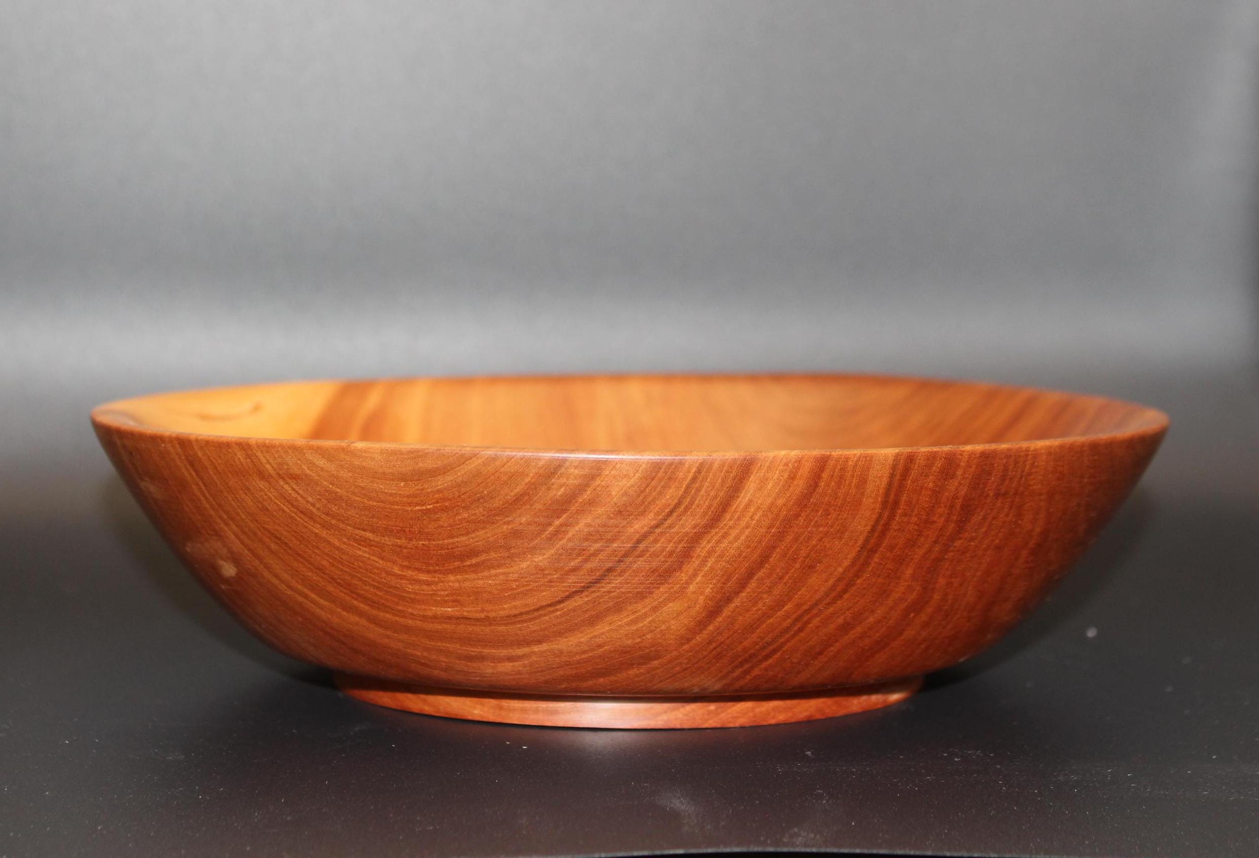 Solid Cherry Bowl 9.5d X 2.5h Made From Solid Cherry and Has Been Twice ...