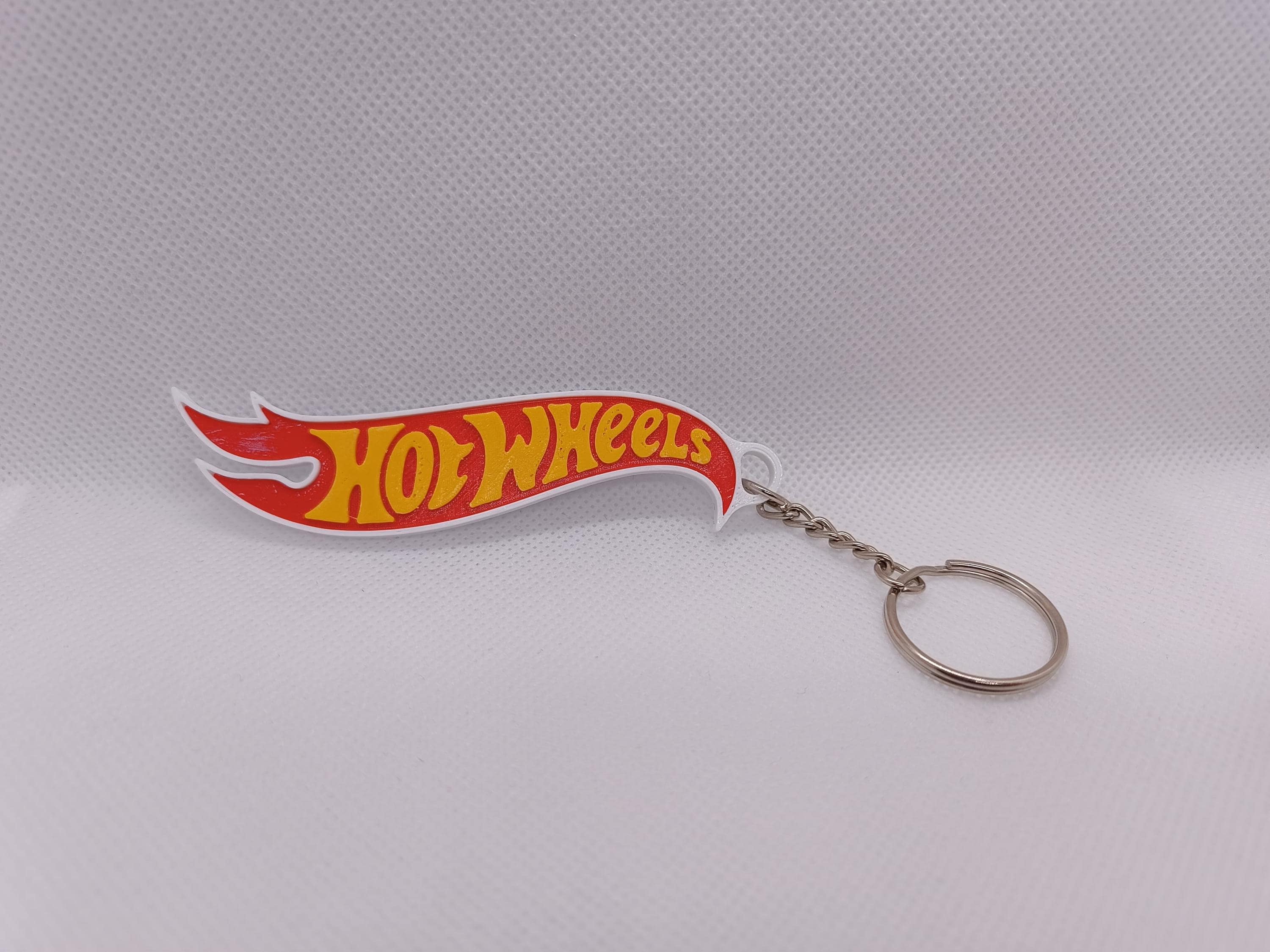 Hot Wheels Themed 3D Printed Keychain, Handmade Collectible Car ...