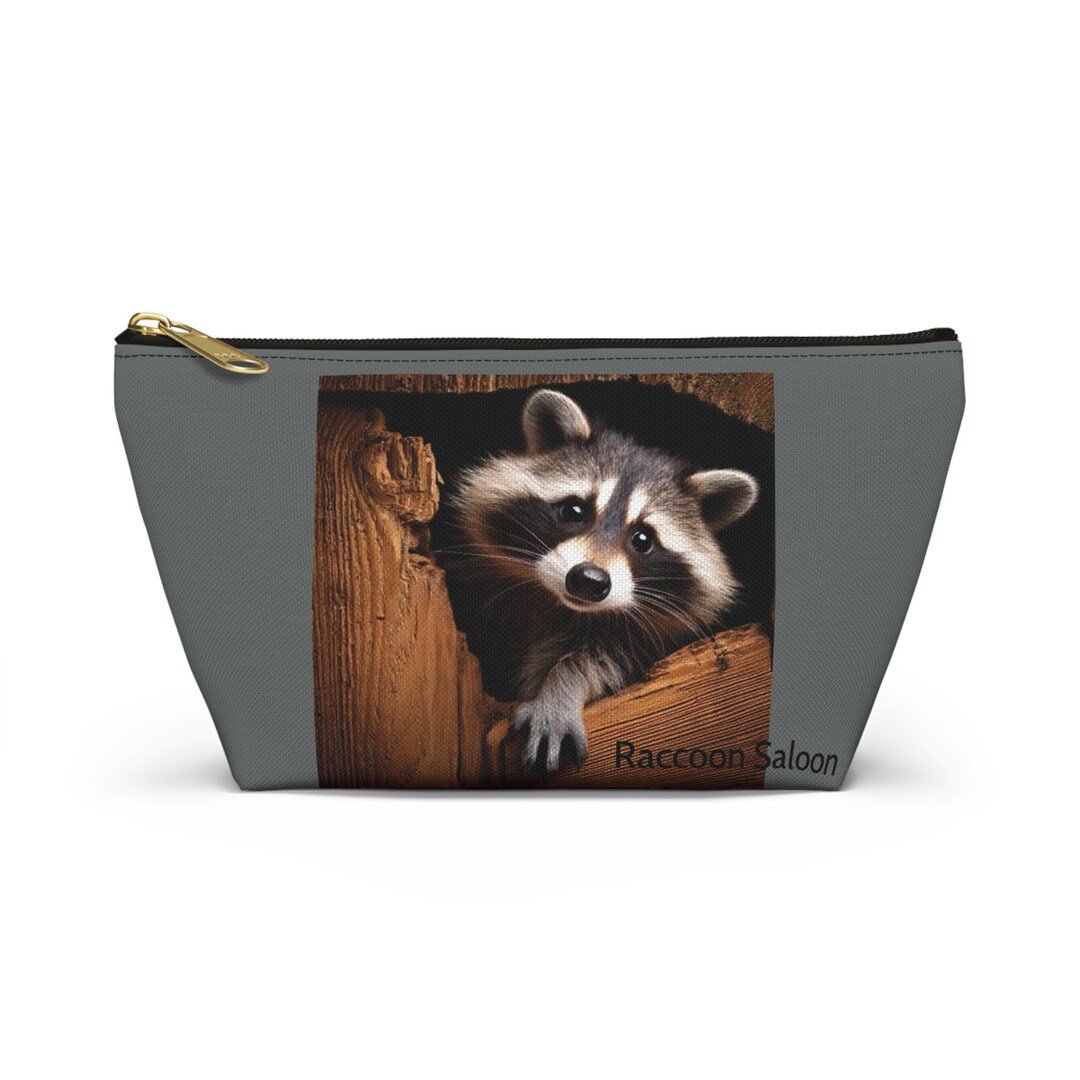 Accessory Pouch W T-bottom, Funny Raccoon Bag, Adorable Raccoons From ...