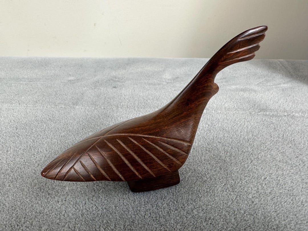 Vintage Ironwood Quail Carving Stylized Sculpture Figurine Home Decor ...