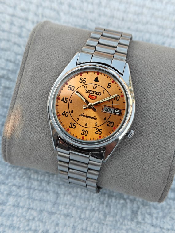Vintage SEiko 5 automatic wrist watch Railway Timing,… - Gem
