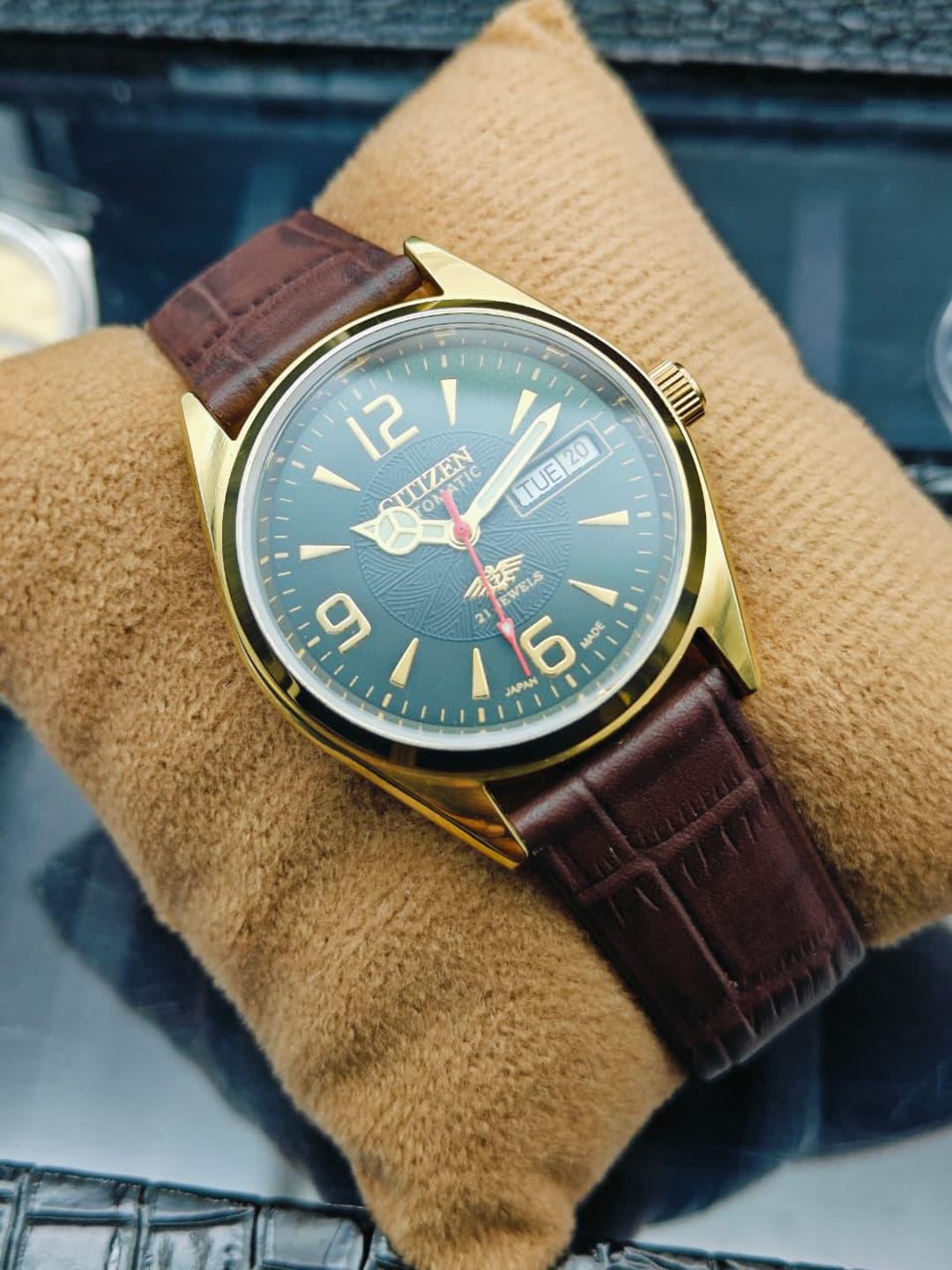 Vintage Citizen Automatic Day-date Wrist Watch: Restored Gold Plated ...