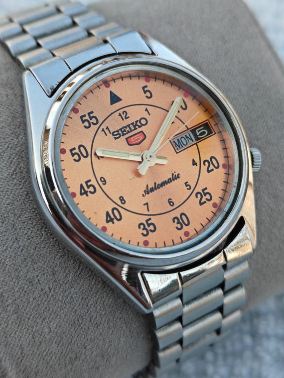 Vintage SEiko 5 automatic wrist watch Railway Timing,… - Gem