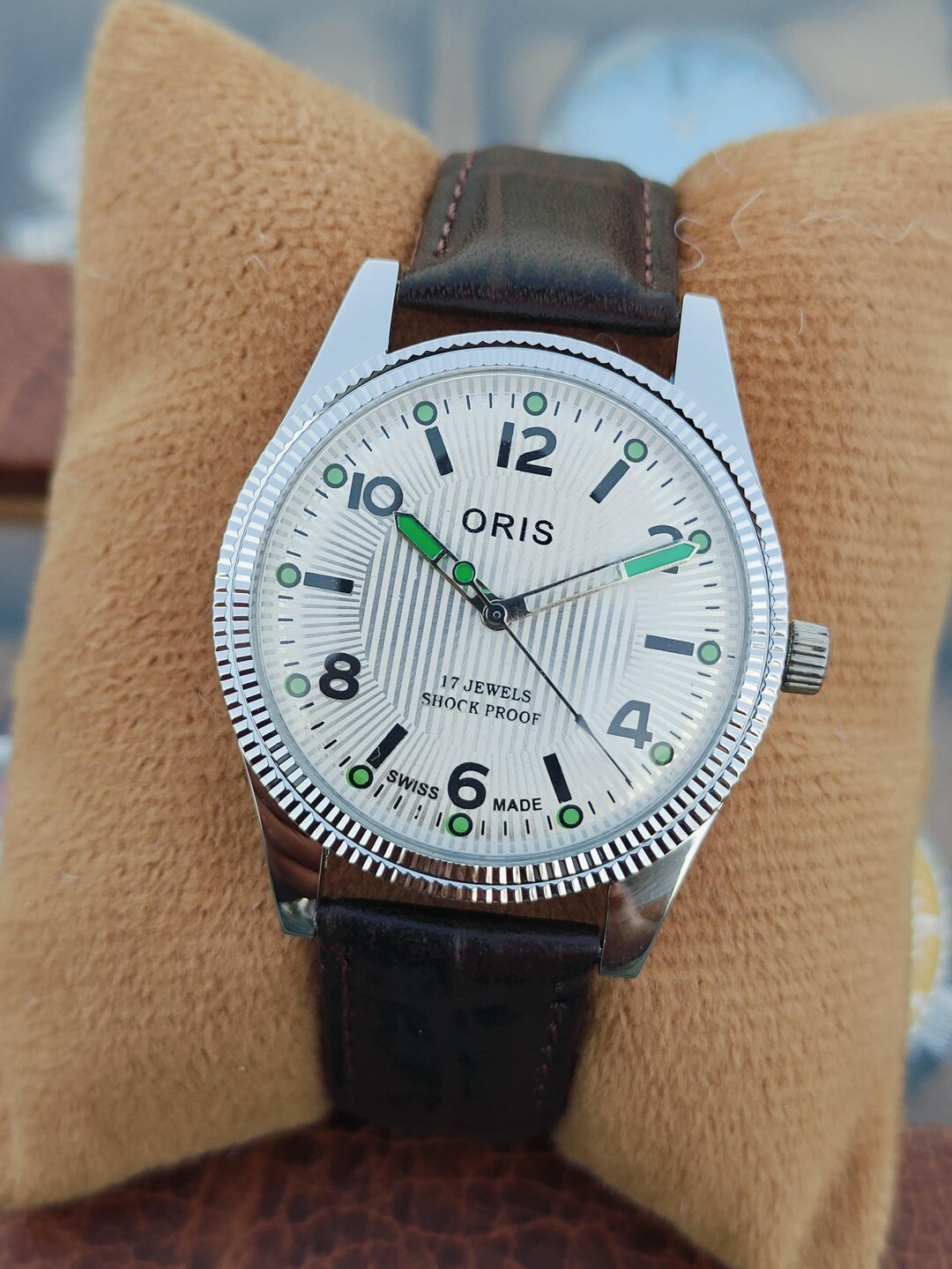 Vintage Authentic Oris Hand Winding Men's Wrist Wach, Manual Winding ...