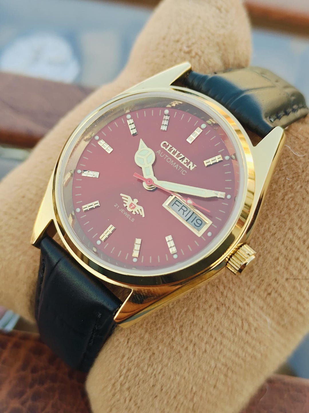 Refurbished Vintage Citizen Men's Automatic Day Date Wrist Watch ...