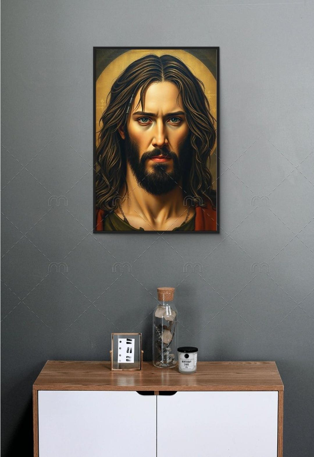 The Iconic Figure of Keanu Reeves as Jesus in the Style of Leonardo Da ...