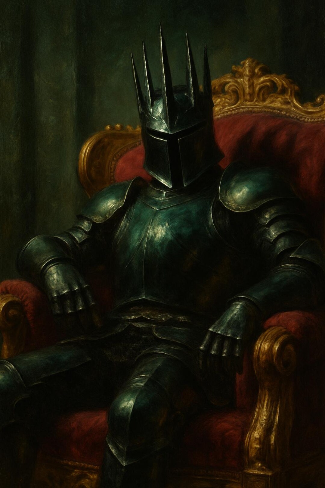 Dark Sovereign - Gothic Knight Art – Digital Download (2:3 Ratio) - Etsy
