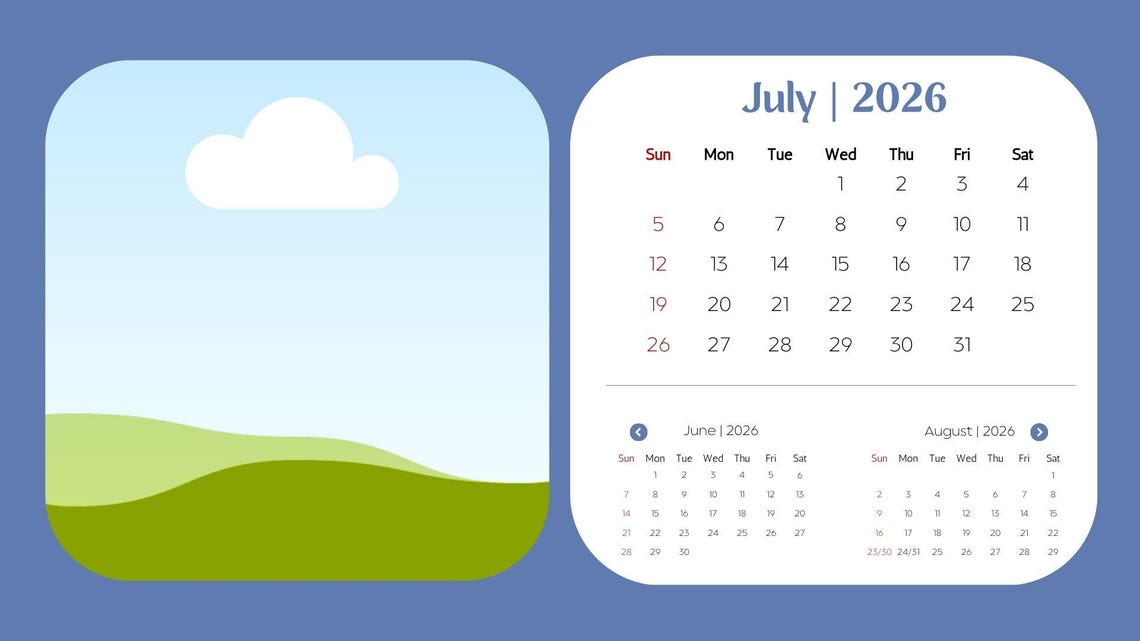 2026 Editable Canva Calendar Template | Minimalist Digital Planner ...