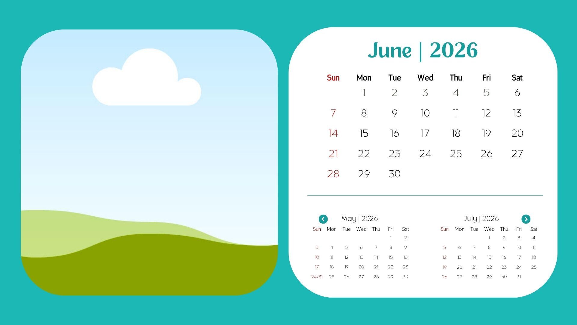 2026 Editable Canva Calendar Template | Minimalist Digital Planner ...