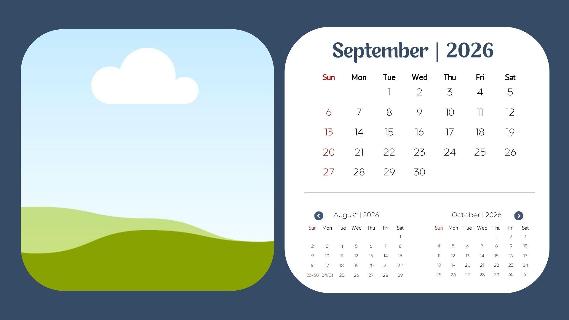 2026 Editable Canva Calendar Template | Minimalist Digital Planner ...