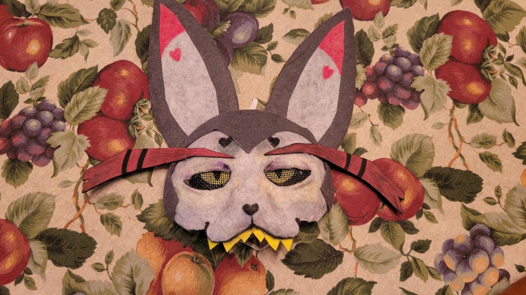 Hazbin Hotel Husk Therian Style Cosplay Mask - Etsy