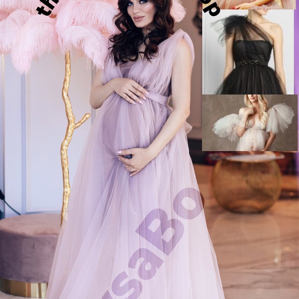 Tulle Maternity Dress - Etsy
