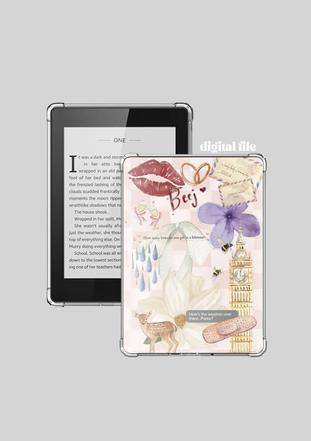 Kindle Insert - Magnolia Parks - Instant Download - Digital File - Etsy