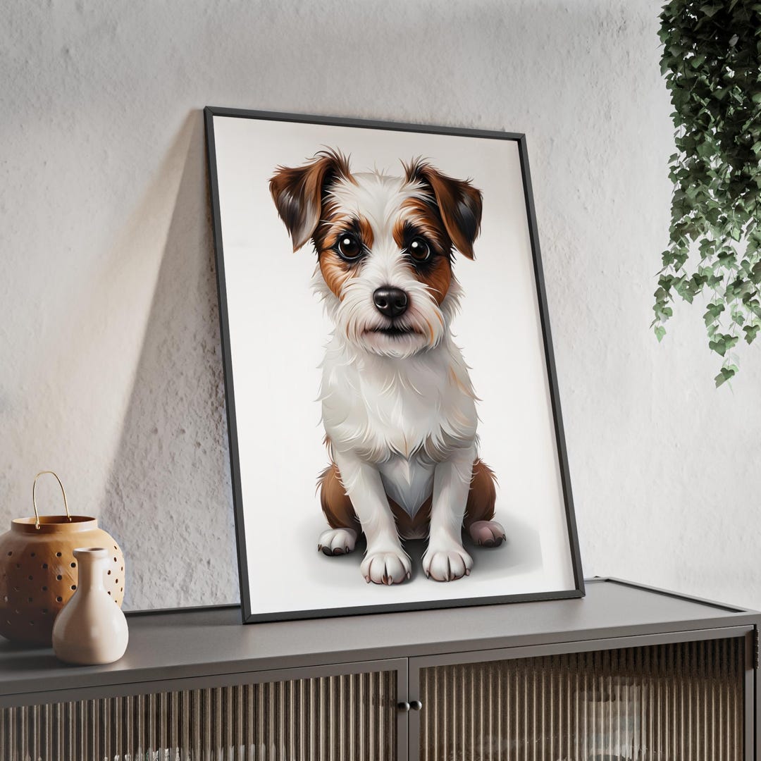 Jack Russell Illustration Digital File - Etsy