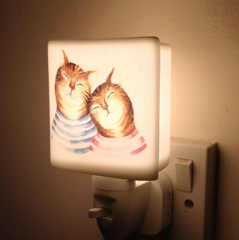 Cat Night Light is a Great Gift for Cat Lovers With LED Lamp - Etsy UK