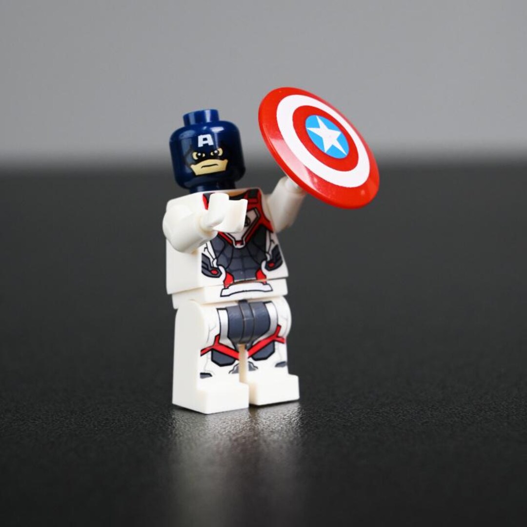 Captain America Minifigure, Avengers Endgame Quantum Realm Suit, Time ...