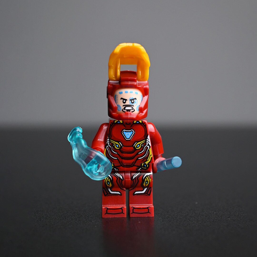 Iron Man Mark 46 Bleeding Edge Minifigure, Nano Tech Avenger Suite ...