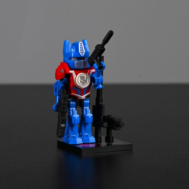 Transformers Optimus Prime Minifigure, Heavy Combat Mech Form, Lego ...