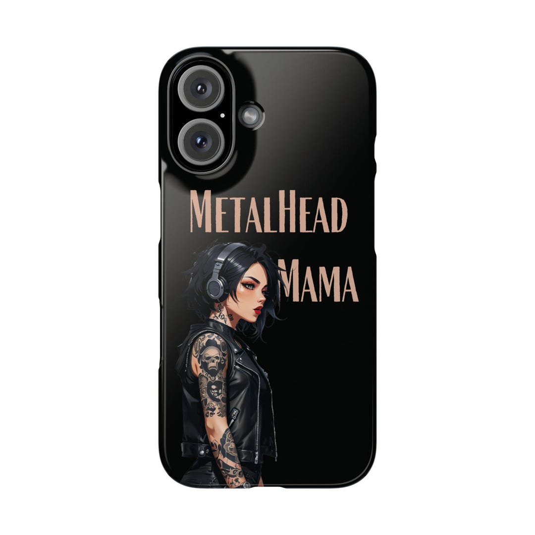 Metalhead Mama Black Slim Phone Cases - Etsy