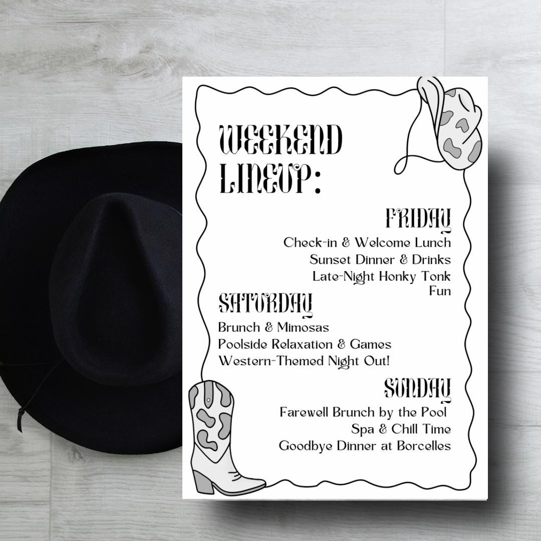 Editable Cowgirl 21st Birthday Invitation: Western Theme (digital ...