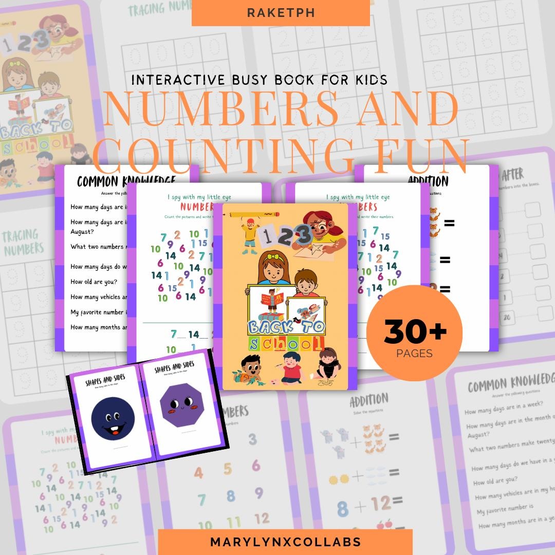 Busy Book for Kids, Printable, Workbooks for Kids, Workbooks for ...