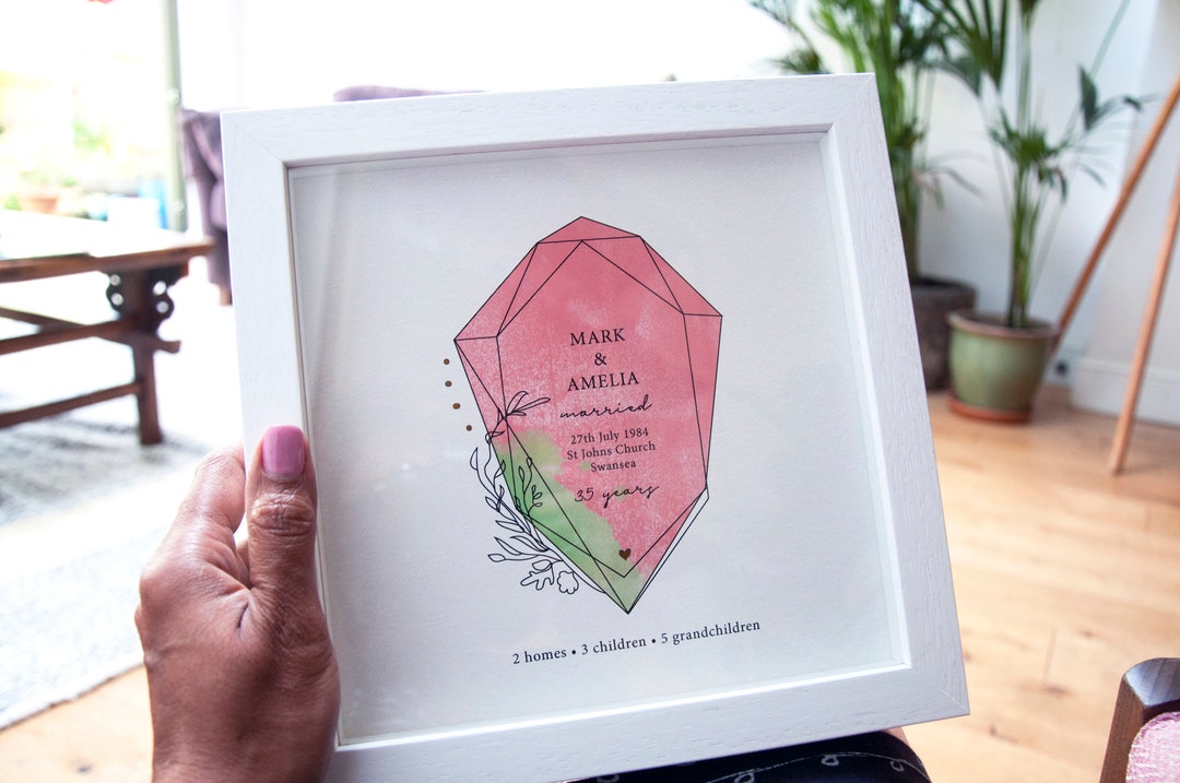 35th Anniversary Gift, Coral Anniversary Gift, 35th Anniversary Gift ...