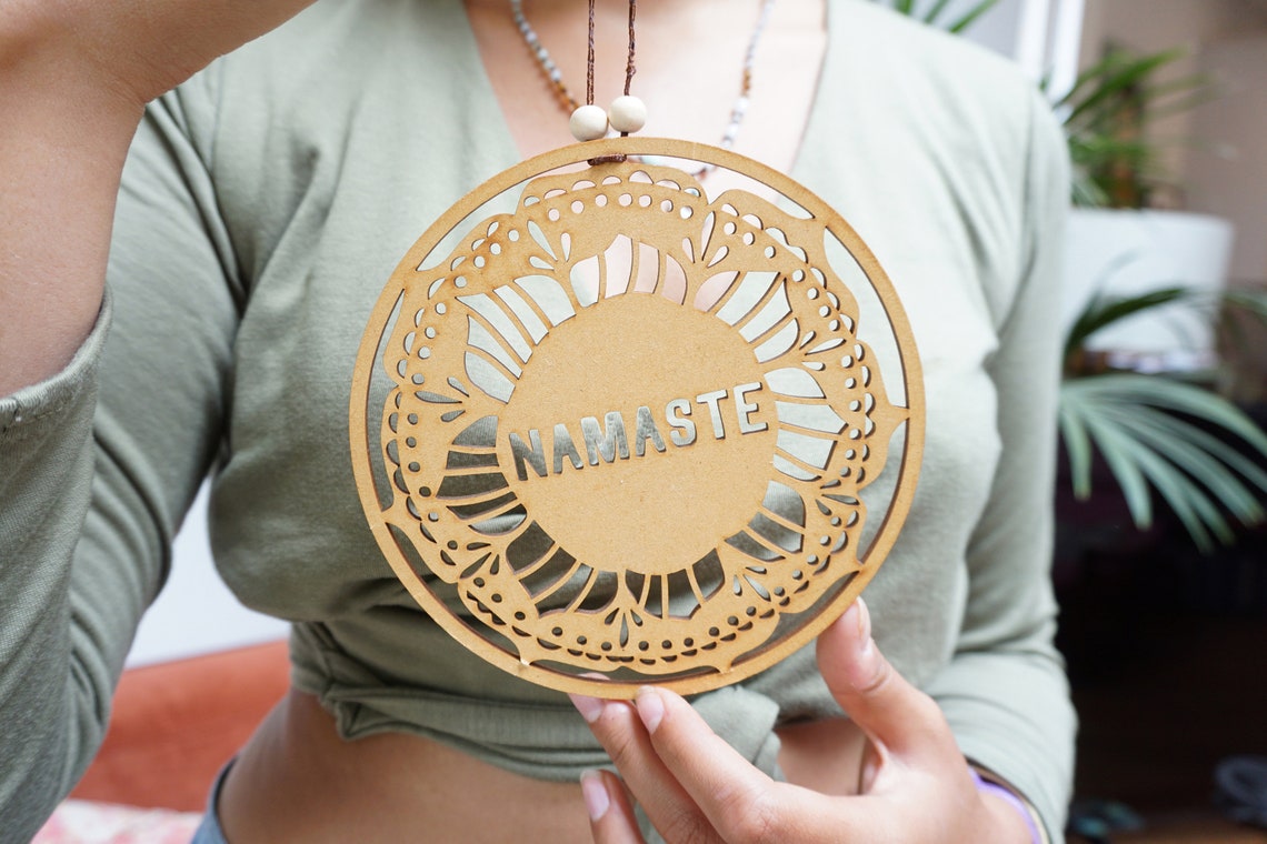 Namaste Sign Namaste Wall Art Namaste Hanging Sign Namaste | Etsy