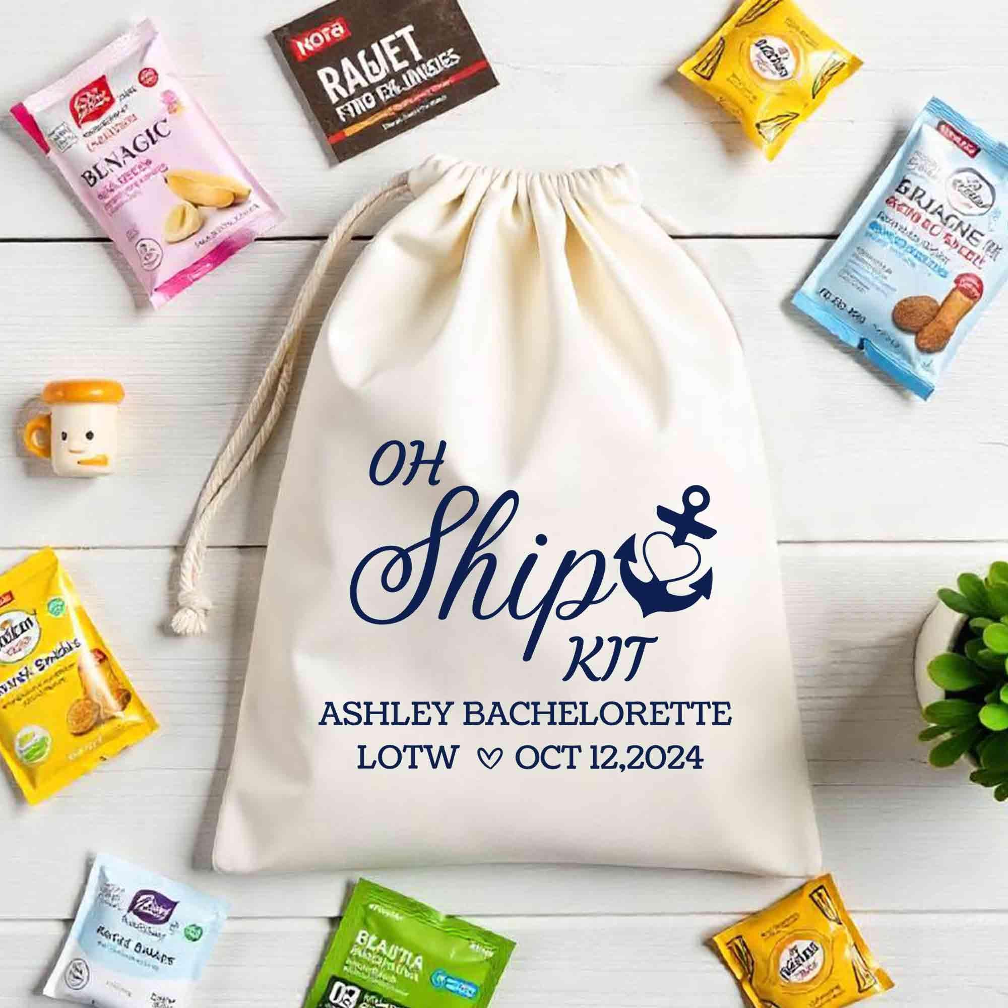 Customized Oh Ship Kit Cruise Bags- Anchor Cruise Love Favor- Cruise ...