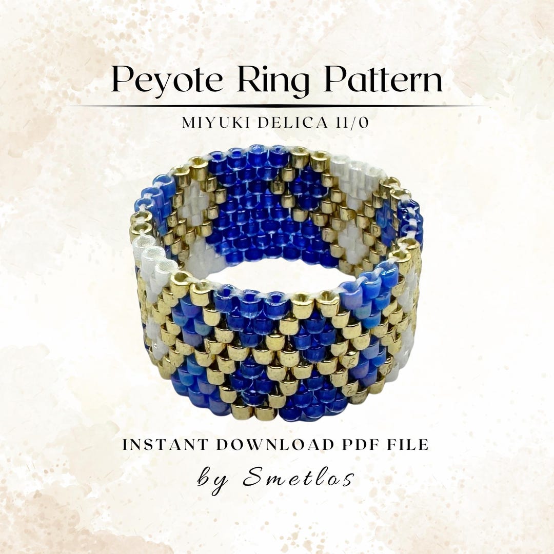 Mistara Peyote Ring Pattern, Beaded Ring Pattern, Miyuki Beading ...