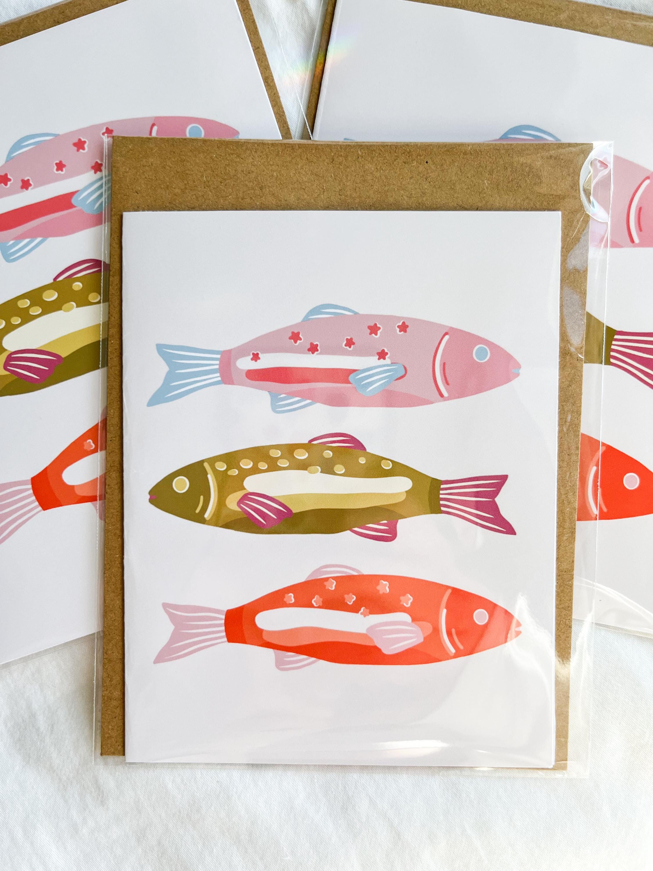 Sardines Greeting Card | Birthday Card, Greeting Card, Blank Card - Etsy
