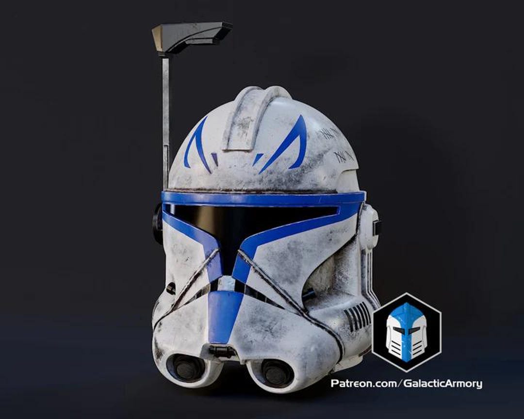Star Wars Republic Clone Trooper Phase 2 Captain Rex Helmet realistic ...
