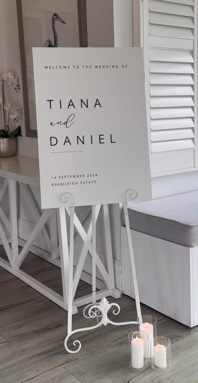 Minimalist Welcome Sign Digital Downloads Wedding Welcome Sign Wedding ...