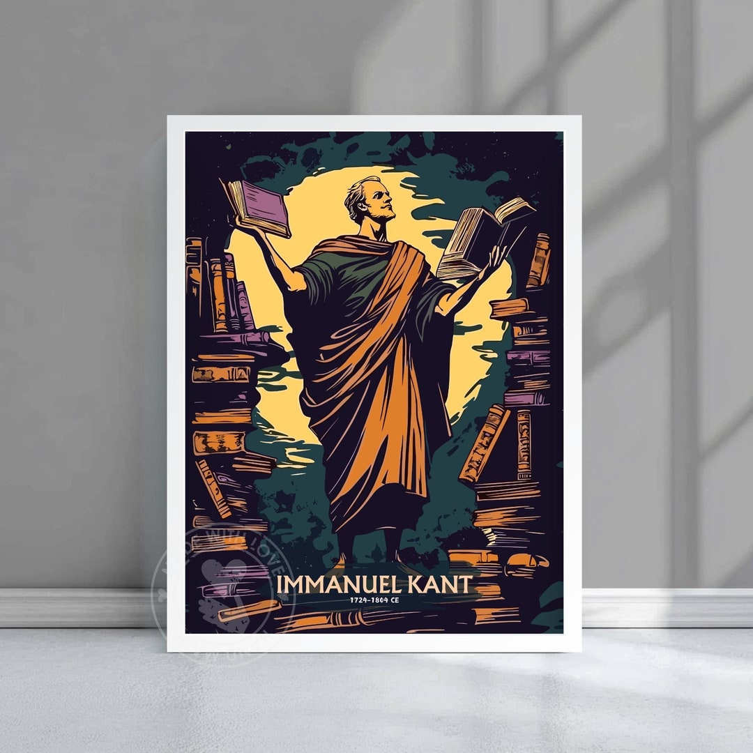Immanuel Kant Art Print: Philosophy Poster, Stoicism Wall Art - Etsy