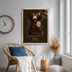 Valkyries, Norse Mythology Poster, Valkyries Norse Mythology, Valhalla ...