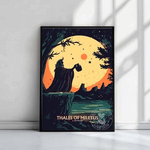 Thales of Miletus Philosopher Print - Philosophy Poster, Stoicism Wall ...
