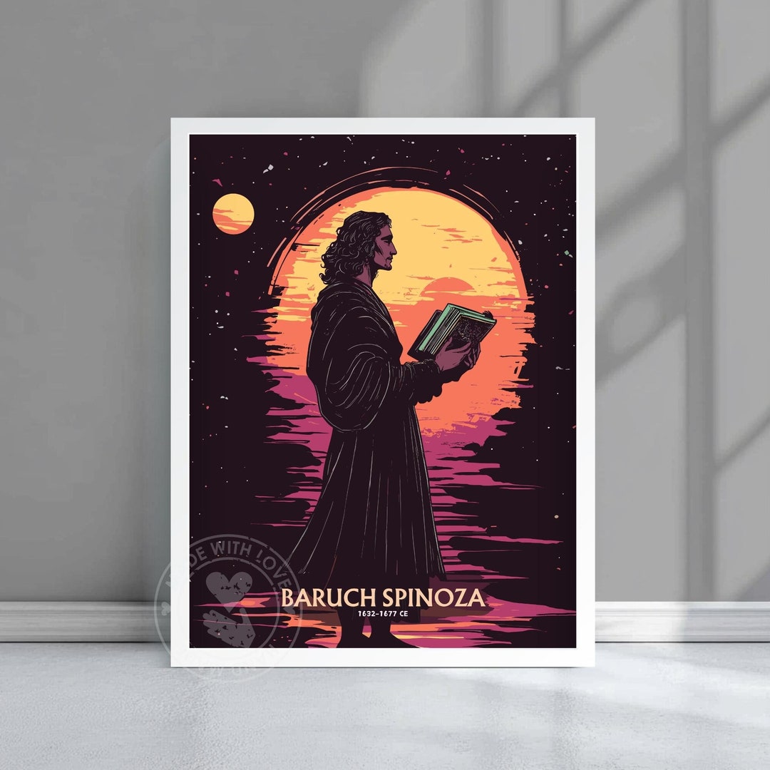Baruch Spinoza Art Print: Philosophy Poster, Stoic Wall Art - Etsy
