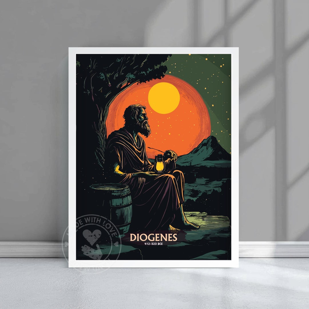 Diogenes Philosopher Print - Philosophy Poster, Stoicism Wall Art ...