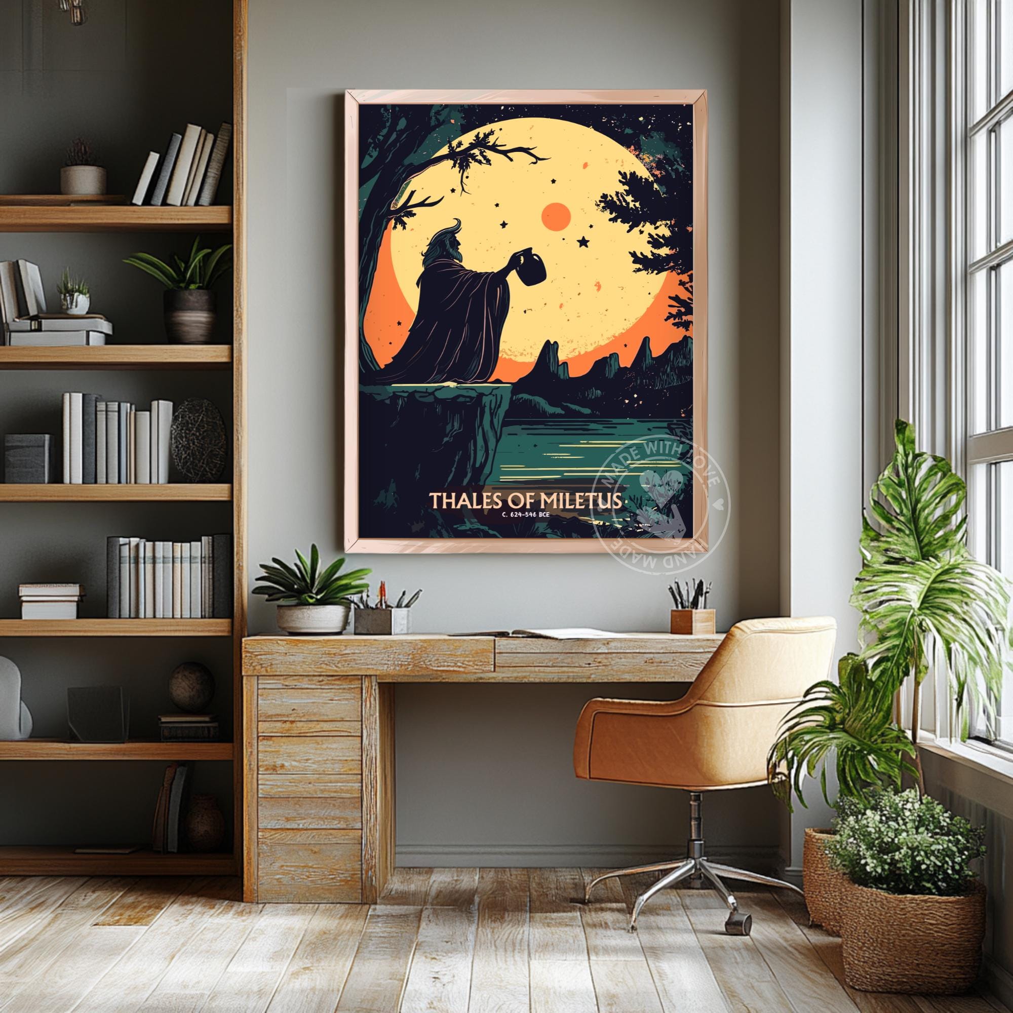 Thales of Miletus Philosopher Print - Philosophy Poster, Stoicism Wall ...